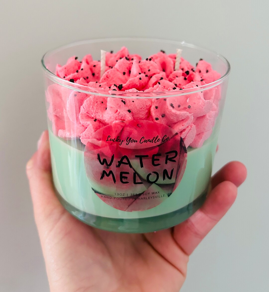 Whipped Watermelon Novelty Candle - Gift for Her Gift for Him House ...