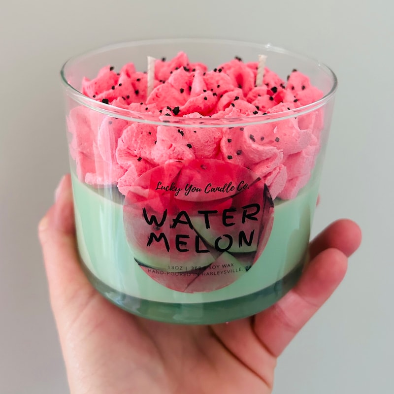 Watermelon Candle - Etsy