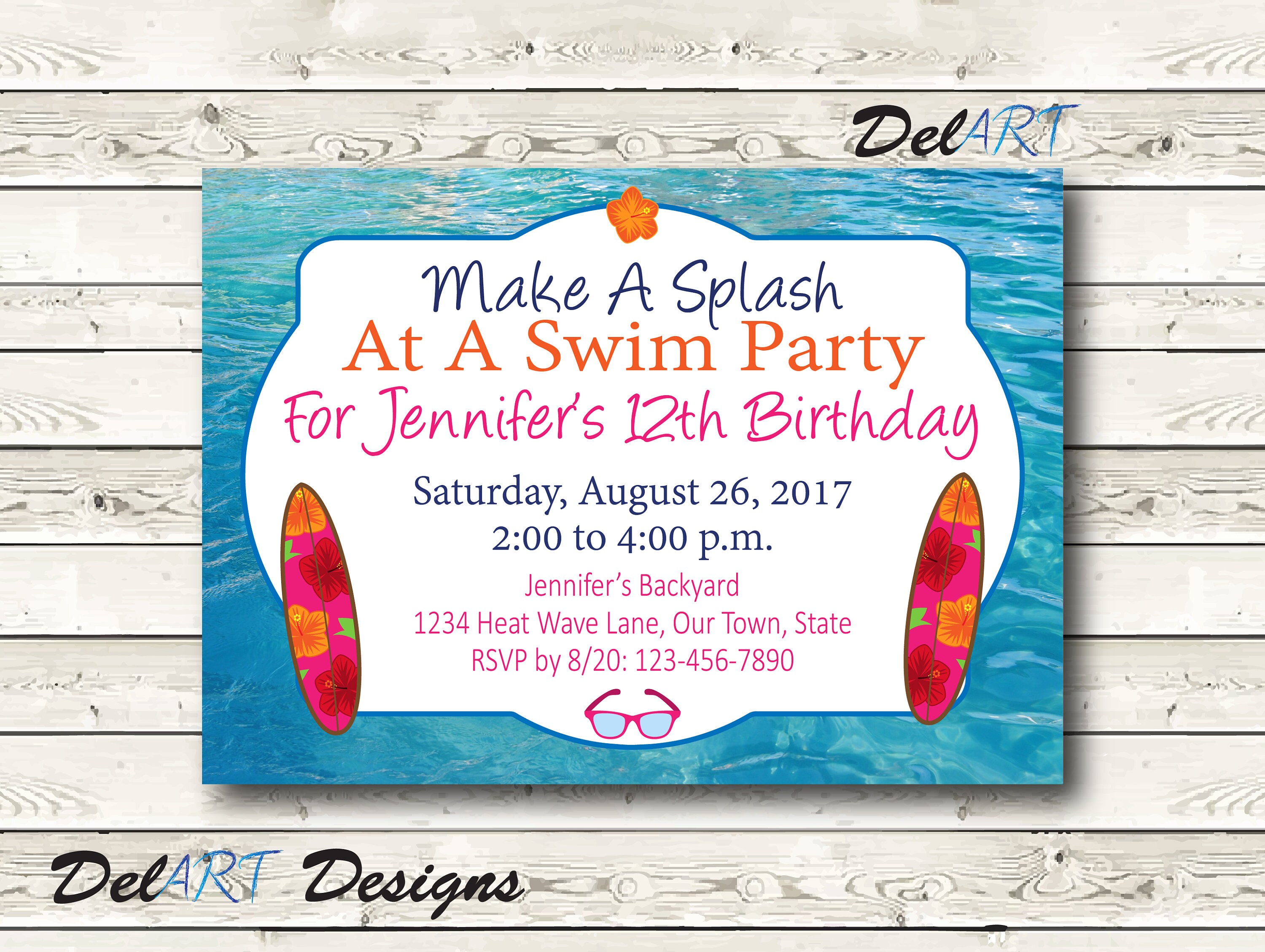 12th Birthday Pool Party