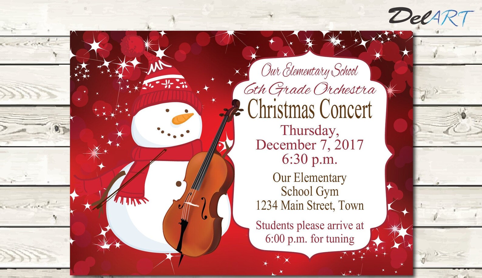 Piano Recital Invitation Orchestra Concert Invite Christmas - Etsy