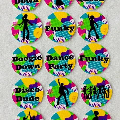 Set of 50/100/150/200 Disco Gold Birthday Party 1 Inch | Etsy