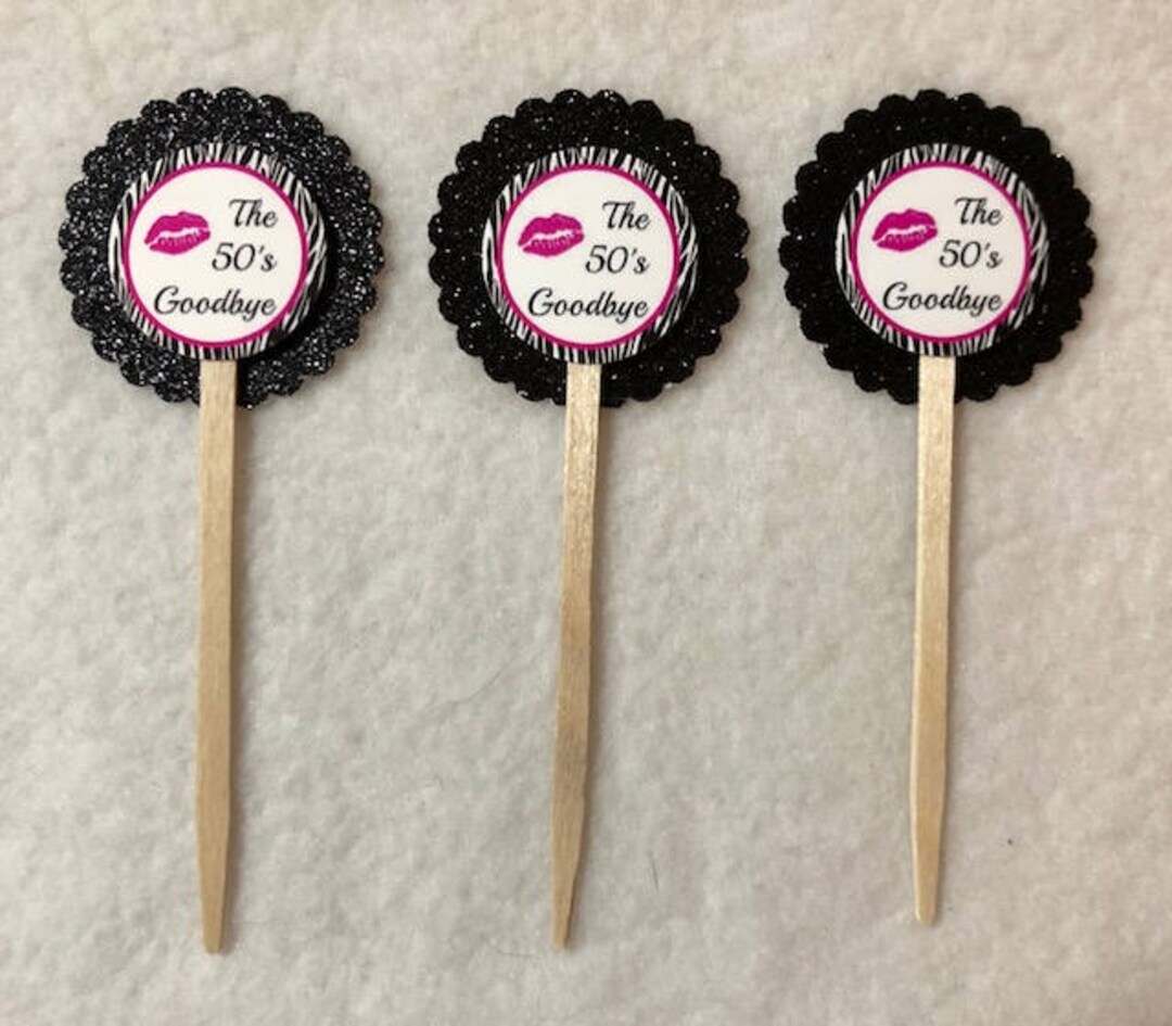 Set of 12 Kiss the 50's Goodbye 60th Birthday Party - Etsy