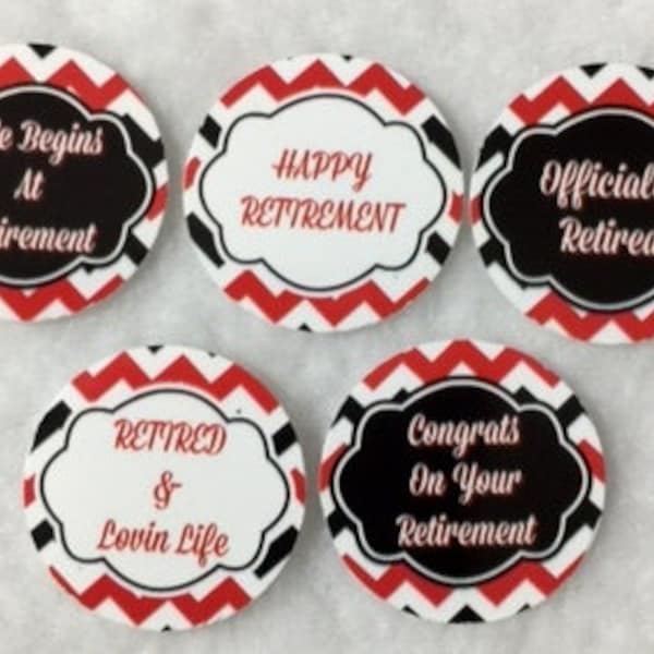 Retirement Decorations Red and White - Etsy