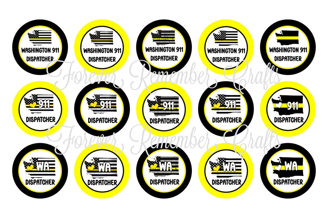 INSTANT DOWNLOAD Washington State 911 Dispatcher Sayings Thin Yellow ...
