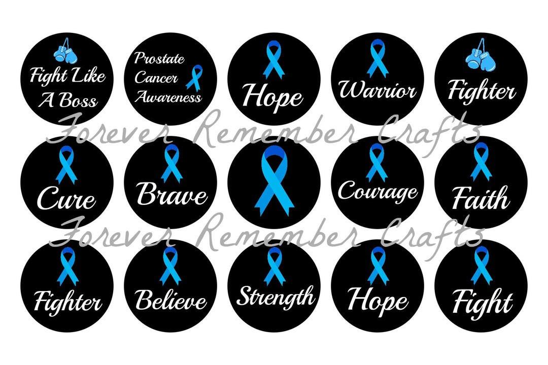 INSTANT DOWNLOAD Prostate Cancer 1 Inch Bottle Cap Image - Etsy