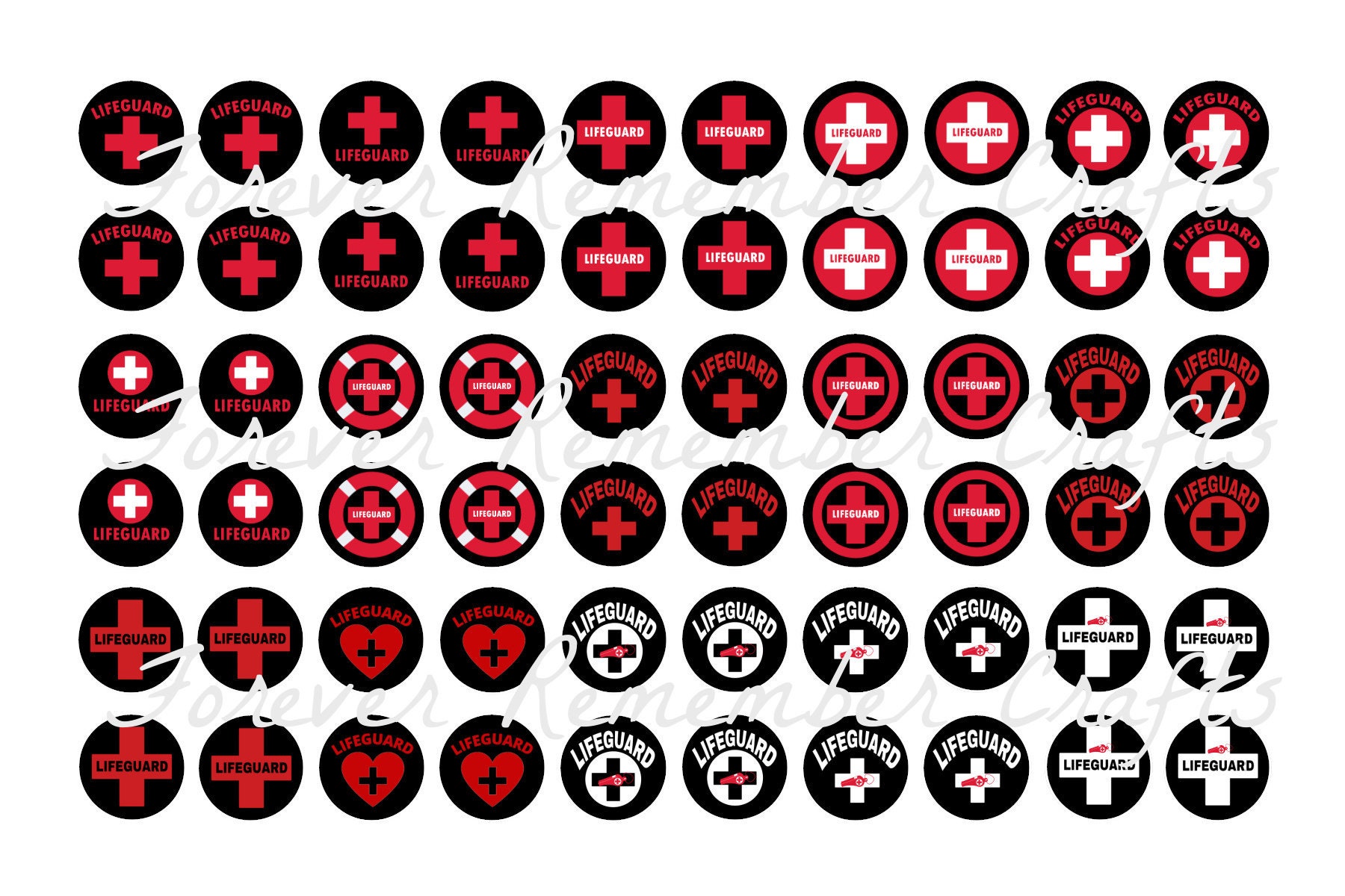 INSTANT DOWNLOAD 12mm Lifeguard Template - Etsy