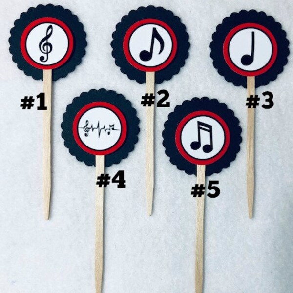 Music Note Cupcake - Etsy