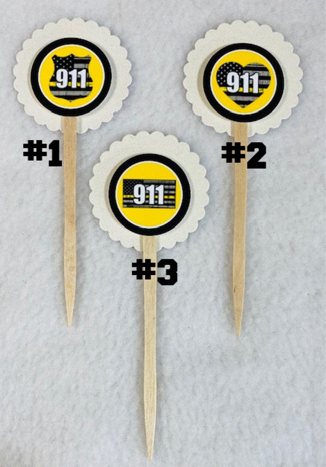Set of 12 Personalized Thin Yellow Line 911 Dispatcher Apprecitaion ...