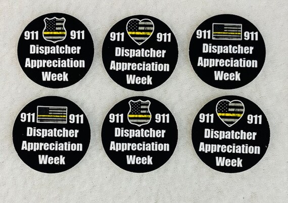 Set of 50/100/150/200 Thin Yellow Line 911 Dispatcher | Etsy