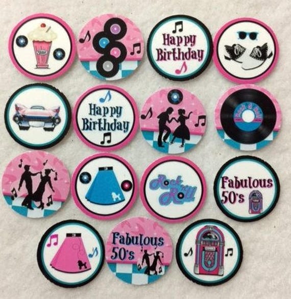 Set of 50/100/150/200 Personalized 1950's Sock Hop - Etsy