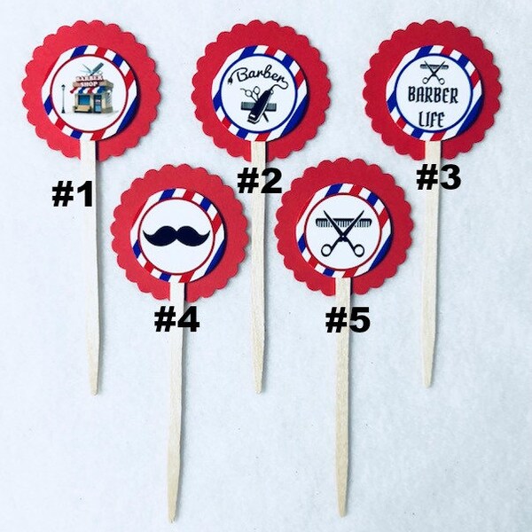 Barber Shop Cake Topper - Etsy