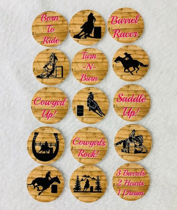 Set of 50/100/150/200 Barrel Racing 1 Inch Circle Confetti - Etsy