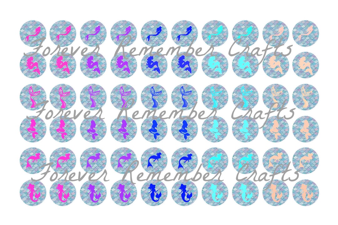 INSTANT DOWNLOAD 12mm Mermaid Template - Etsy