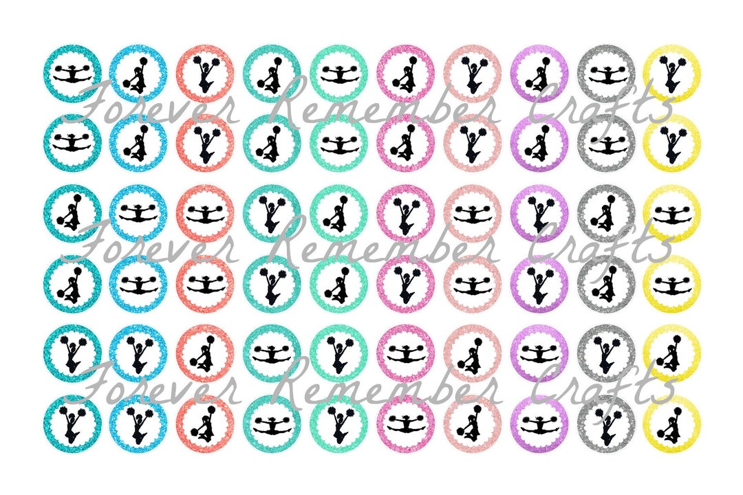 INSTANT DOWNLOAD 12mm Cheer Cheerleader Circle Template - Etsy