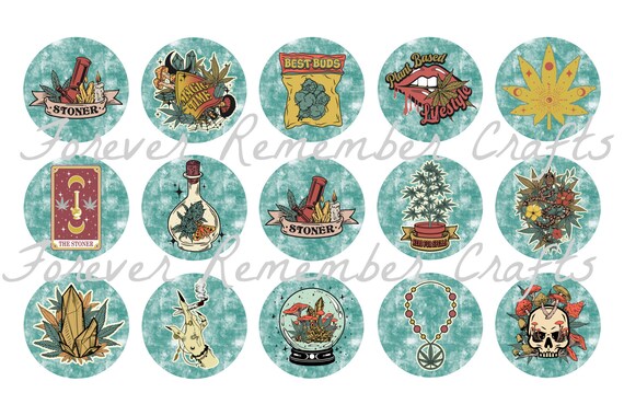 INSTANT DOWNLOAD Magical Weed Marijuana 1 Inch Bottle Cap - Etsy