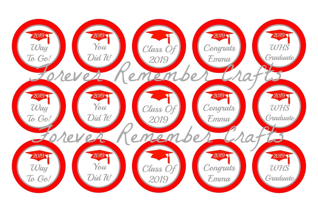 ANY YEAR Graduation 1 Inch Bottle Cap Image Sheets digital Image 4x6 ...