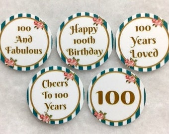 100th Birthday Confetti/ 100th Birthday Party Decorations/age Confetti ...