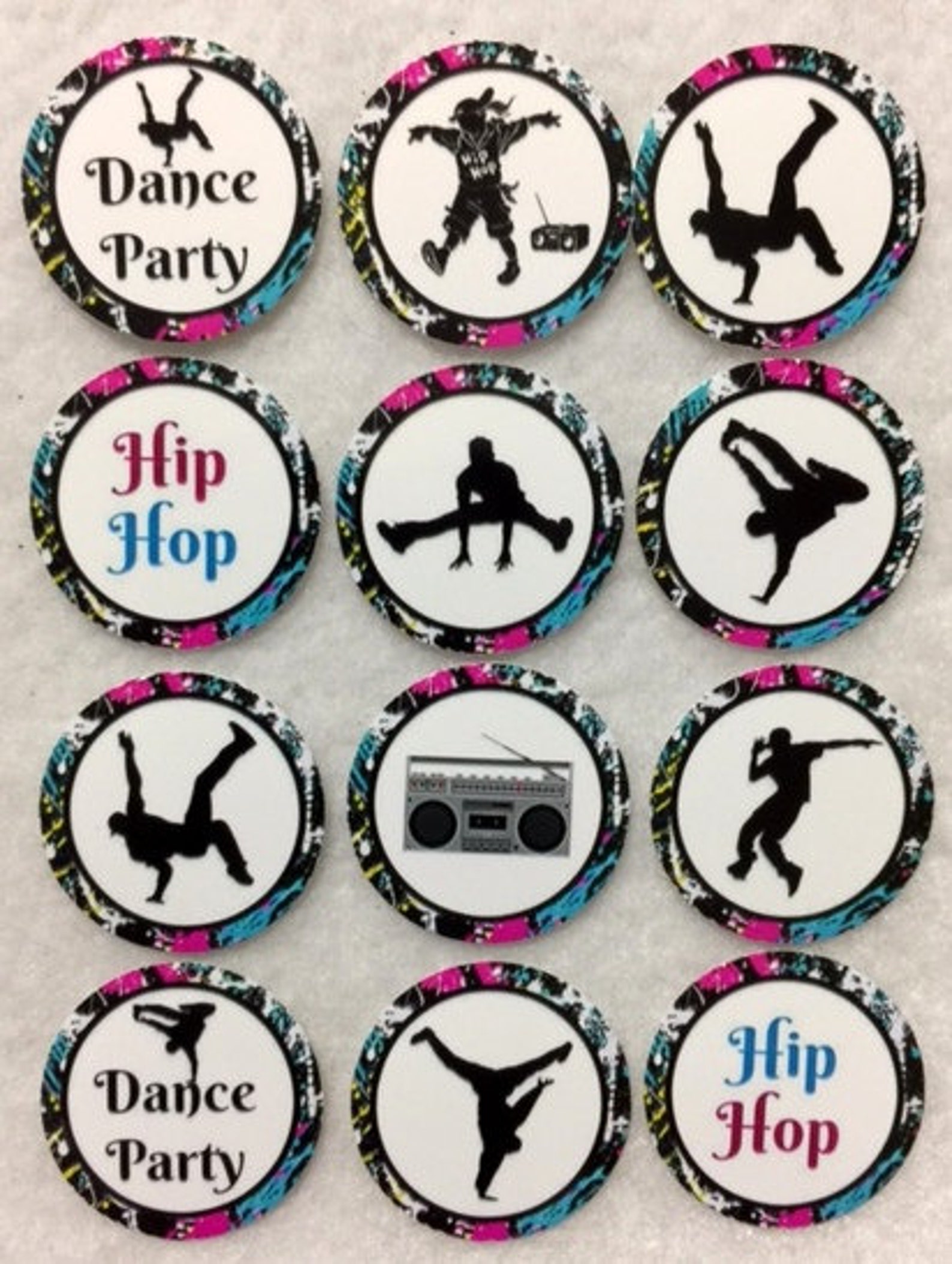 Set of 50/100/150/200 Hip Hop Break Dance Party 1 Inch - Etsy