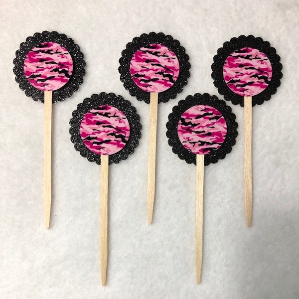Camo Cupcake Topper - Etsy