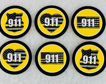 Set of 50/100/150/200 Thin Yellow Line 911 Dispatcher Appreciation Week ...