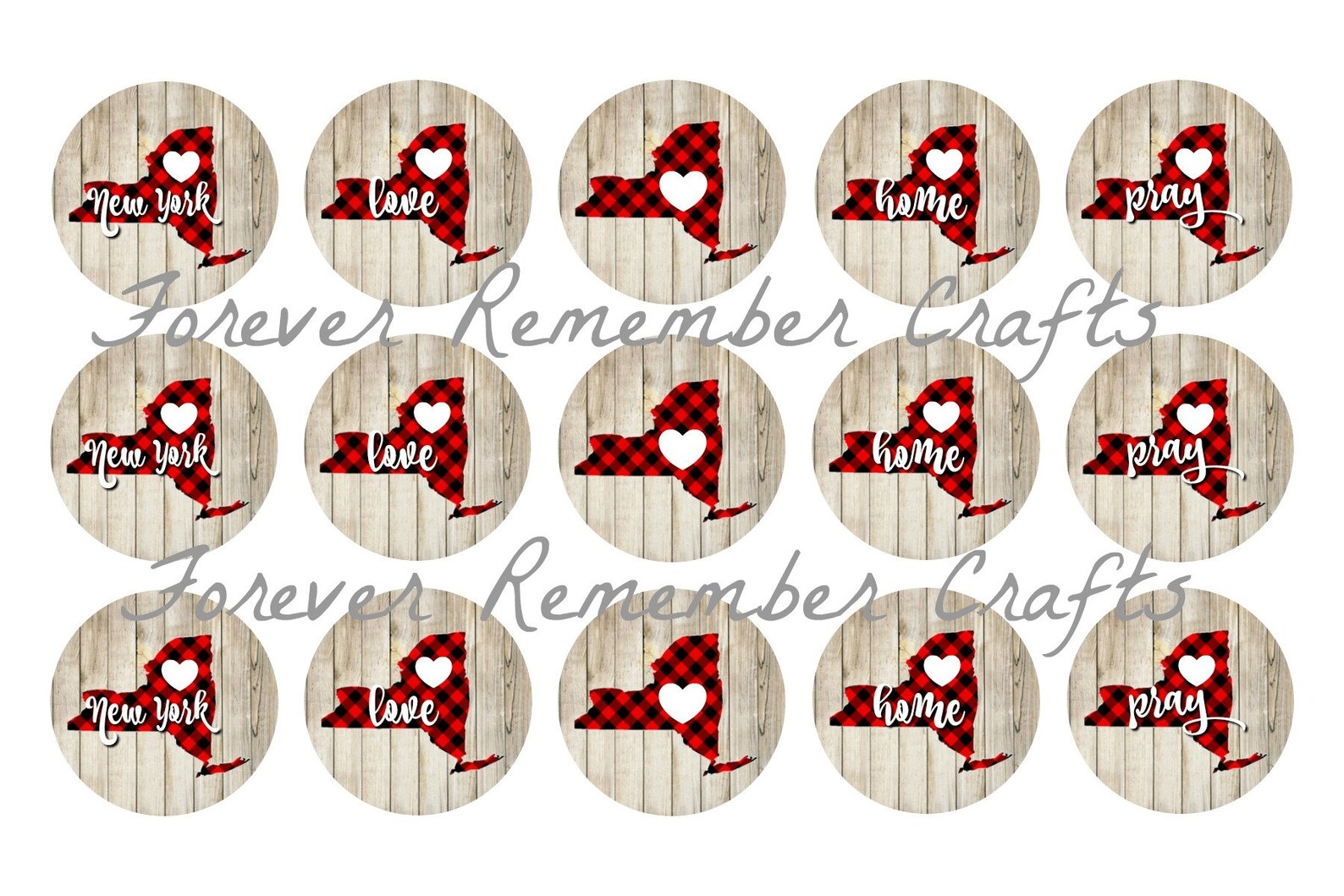 INSTANT DOWNLOAD New York Plaid Sayings 1 Inch Bottle Cap - Etsy