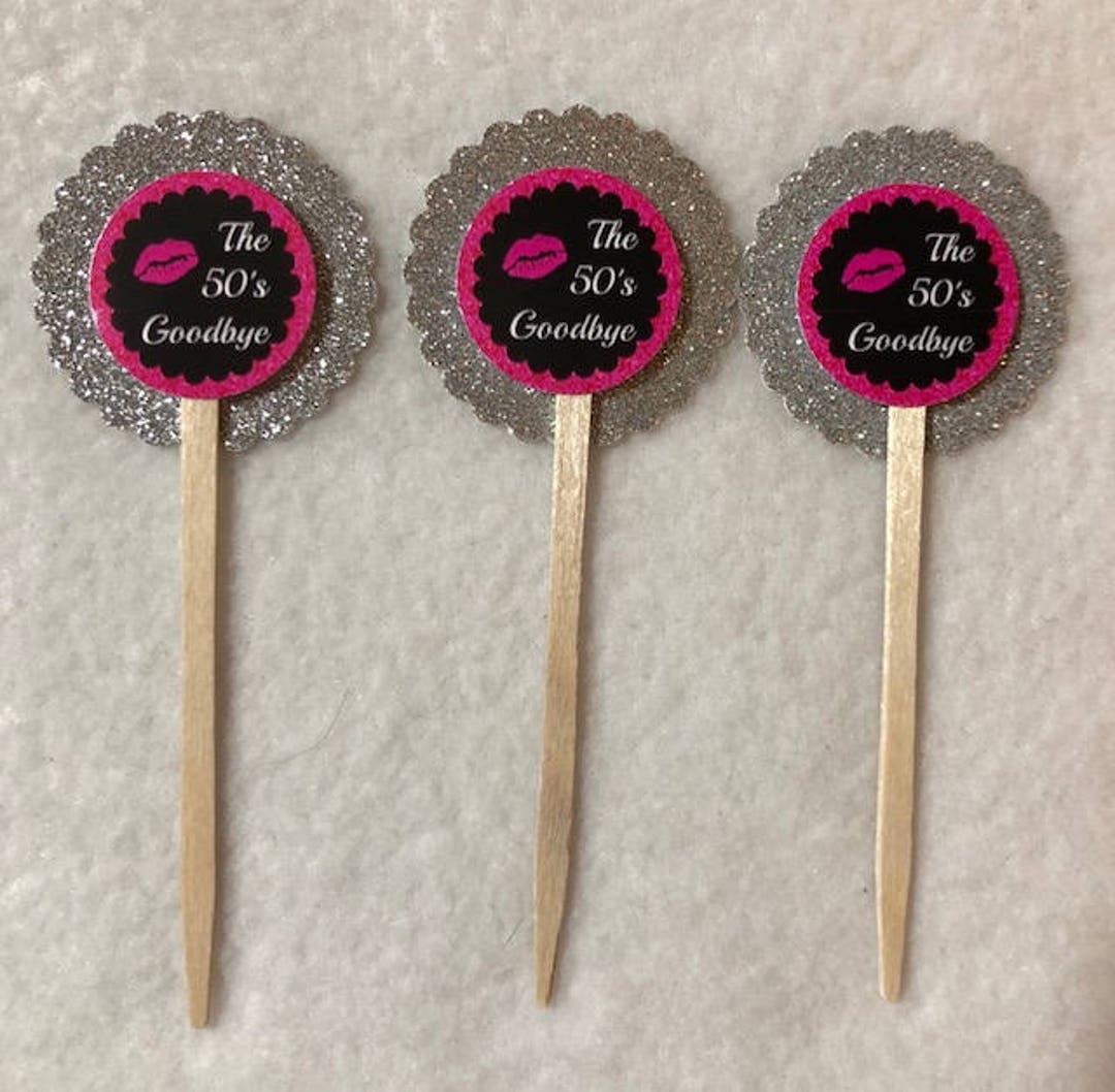 Set of 12 Kiss the 50's Goodbye 60th Birthday Party - Etsy