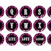 INSTANT DOWNLOAD Two Zebra Alphabet Letters Circle 1 Inch - Etsy