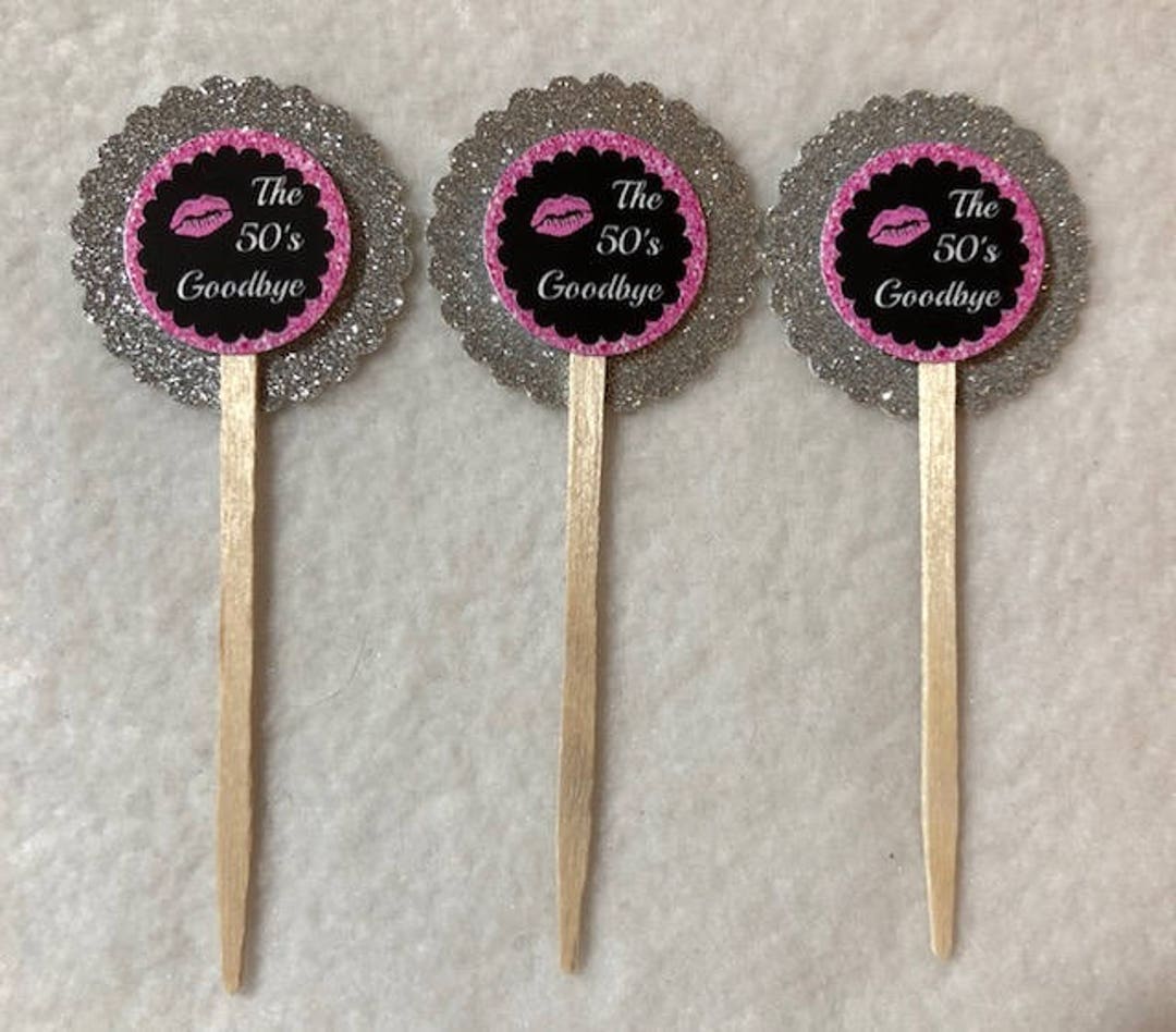 Set of 12 Kiss the 50's Goodbye 60th Birthday Party - Etsy