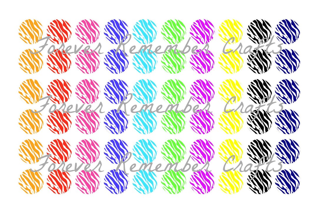 INSTANT DOWNLOAD 12mm Zebra Print Template - Etsy