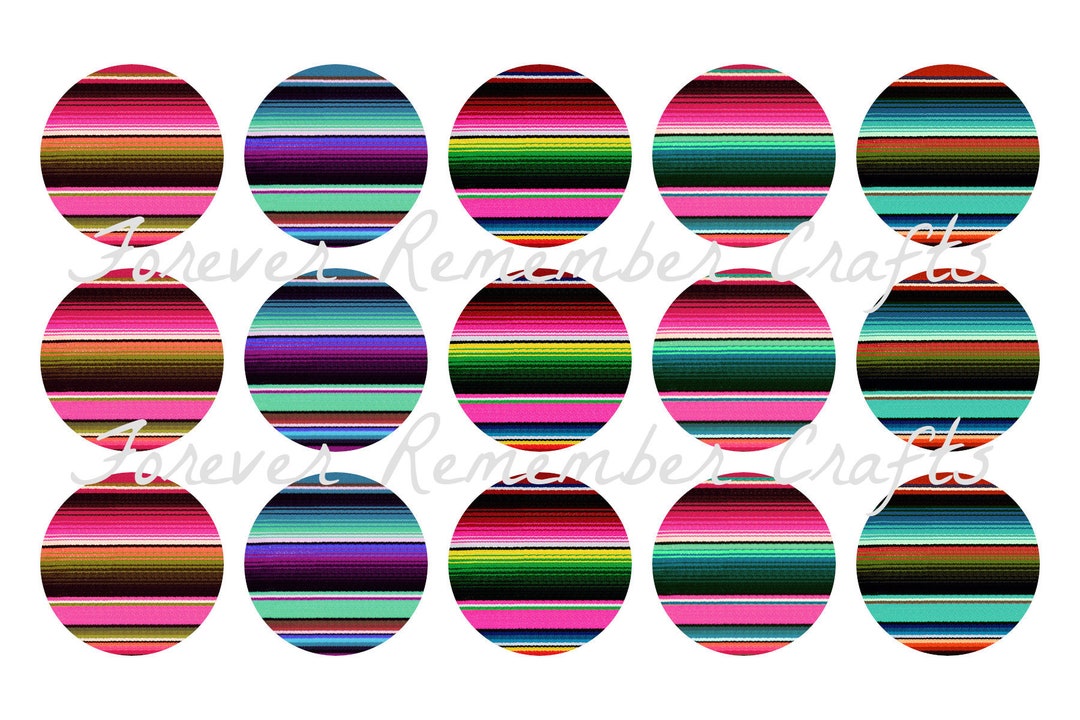 INSTANT DOWNLOAD Serape Aztec Backgrounds 1 Inch Bottle Cap Image ...