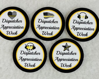 Set of 50/100/150/200 Thin Yellow Line 911 Dispatcher Appreciation Week ...