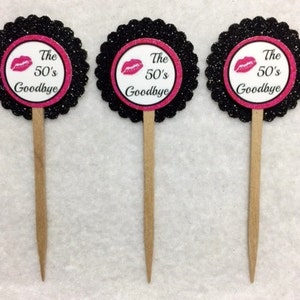 Set of 12 Kiss the 50's Goodbye 60th Birthday Party - Etsy