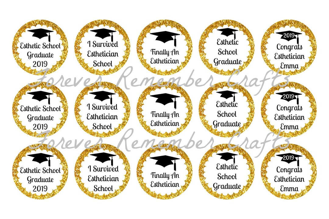 ANY YEAR Any Color Esthetician Esthetic School Graduation 1 - Etsy