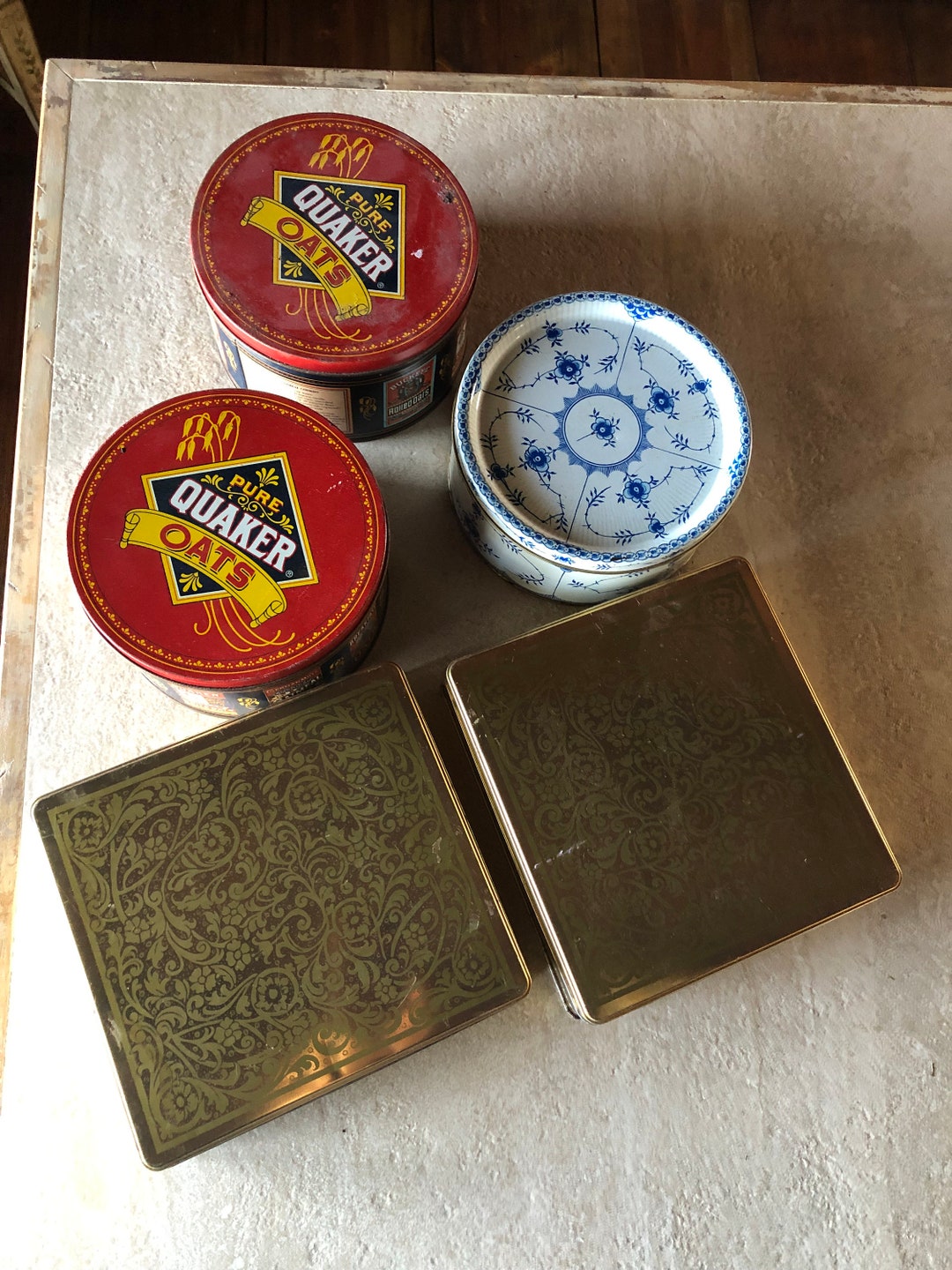 Assorted Tins From 1980s to Late 1990s Royal Copenhagen Fluted Lace ...