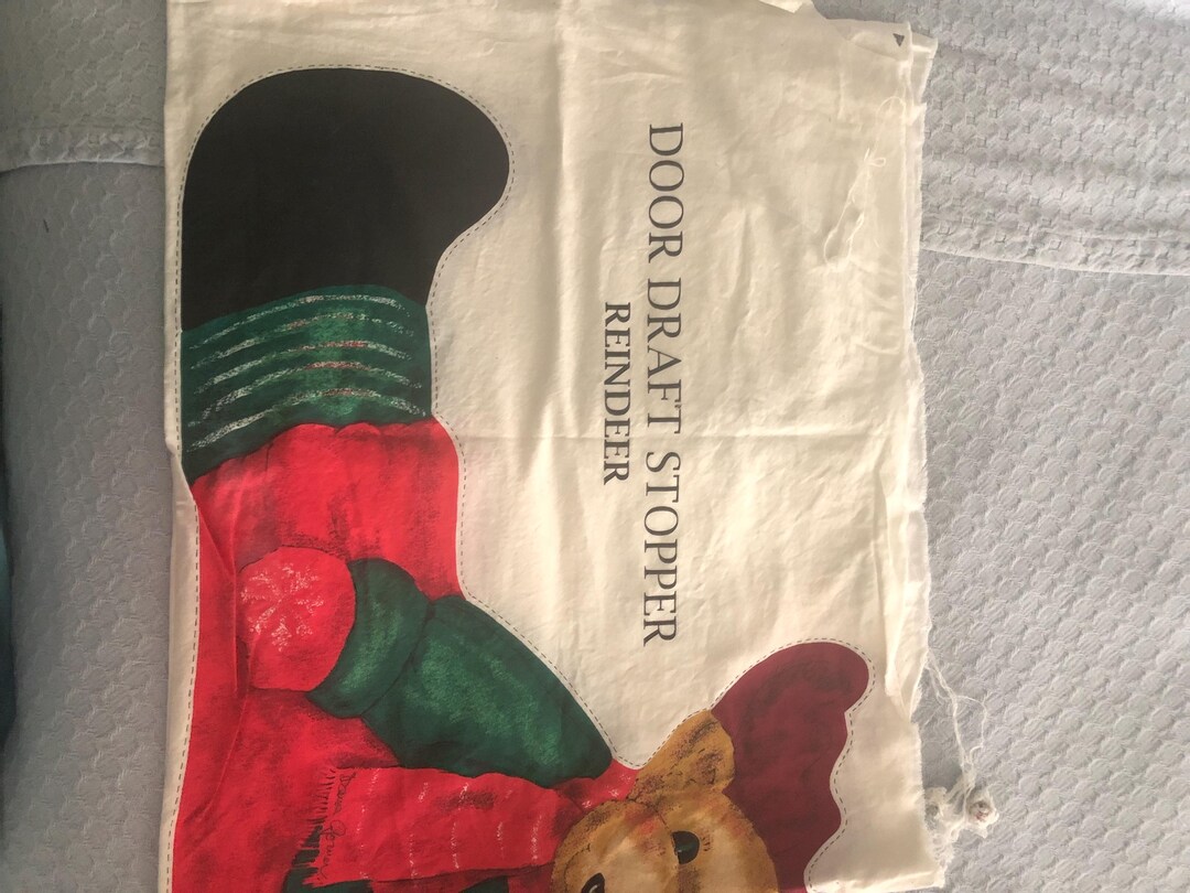 Fabric Cut Out Pattern Door Draft Stopper Reindeer 1999 Dana Gorner - Etsy