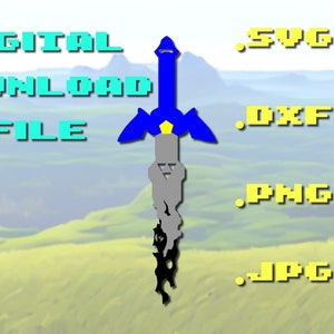 Tears of the Kingdom Corrupted Master Sword Digital Download Cut File ...