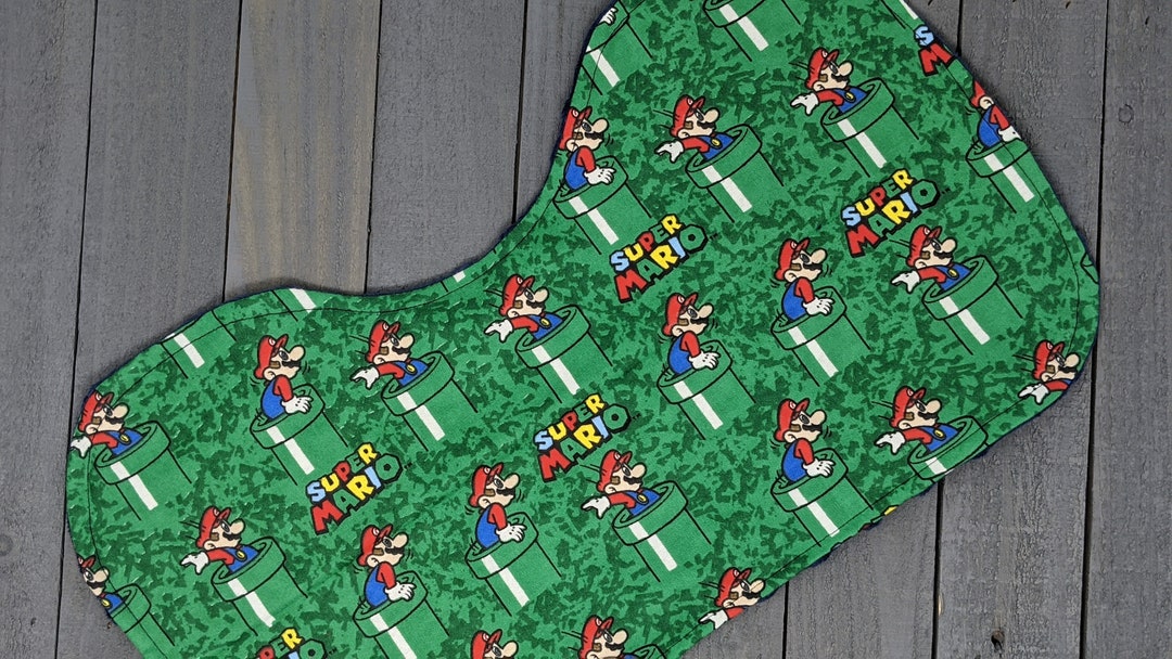 Super Mario Brothers Burp Cloth / Contoured - Etsy