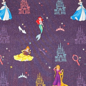 Disney Princess Castle Fabric / Fat Quarter / by the Yard - Etsy
