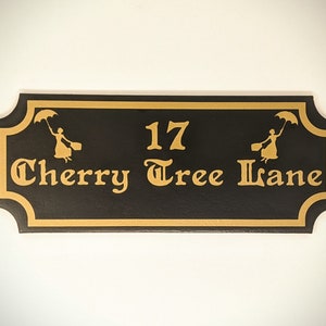 Mary Poppins Address Sign 17 Cherry Tree Lane | Etsy