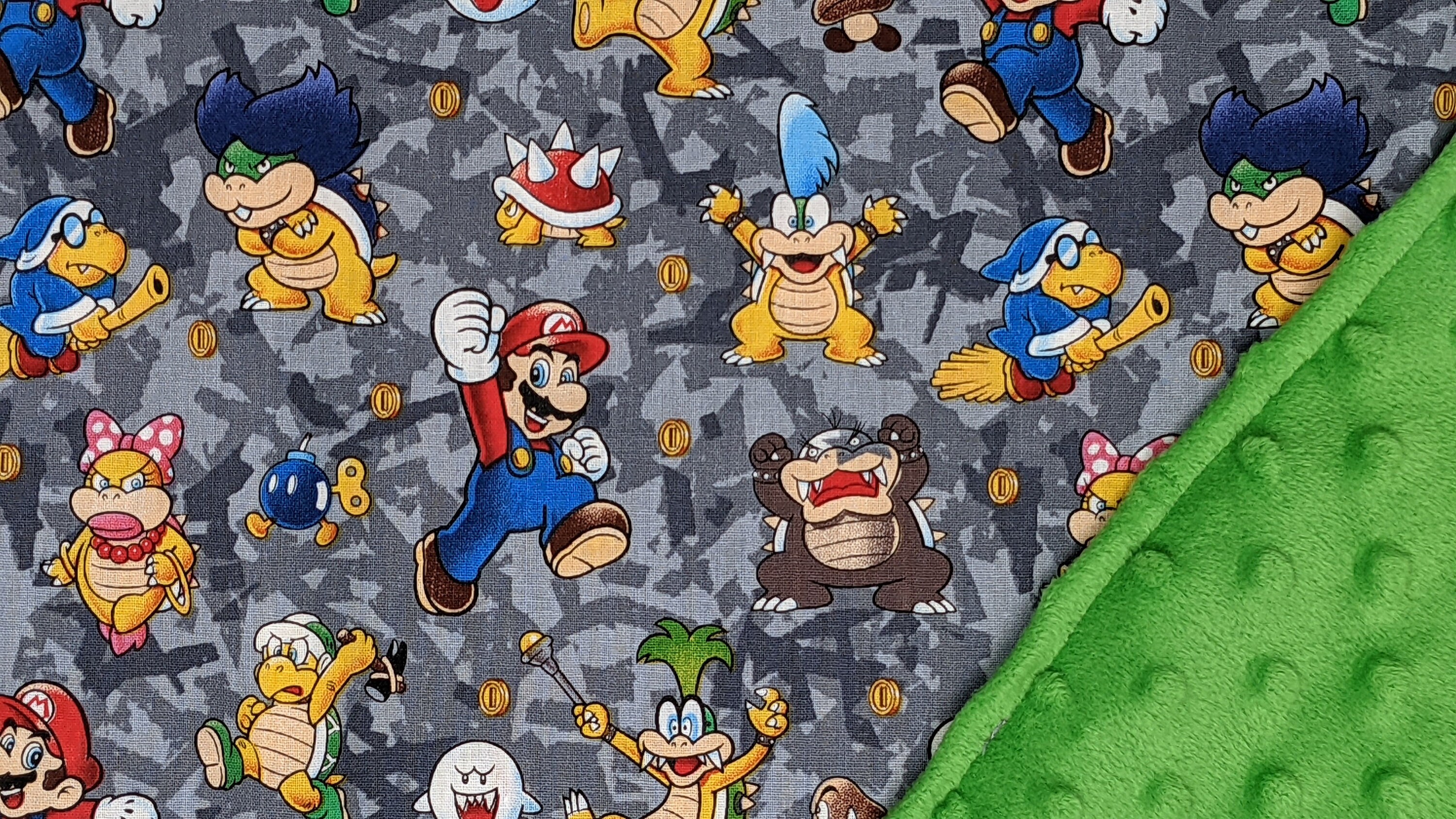 Nintendo Super Mario Brothers Character Blanket / Custom Color | Etsy
