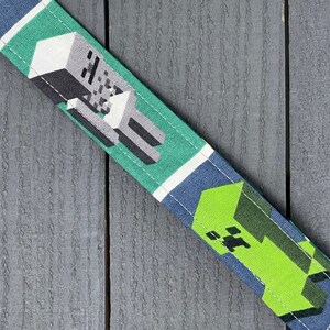 Minecraft Pacifier Clip / 8 Bit / Universal Fabric Binky Holder - Etsy