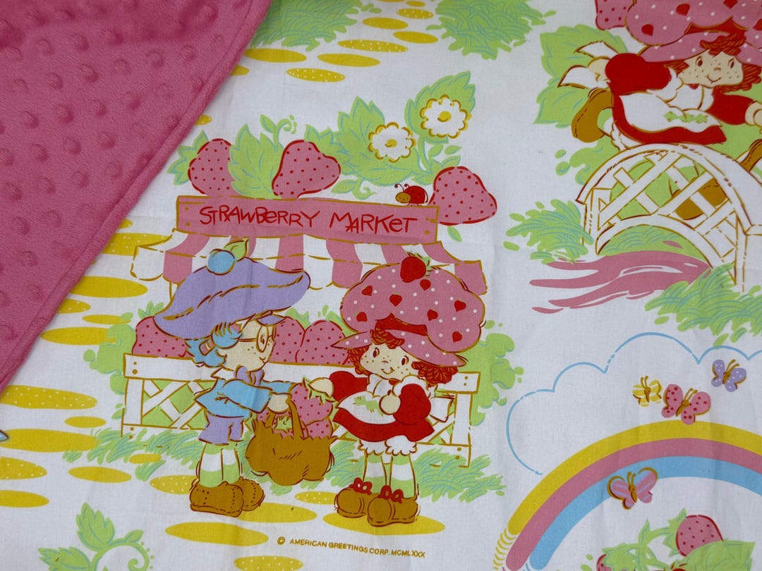 Strawberry Shortcake Blanket / Custom Sizes and Colors - Etsy