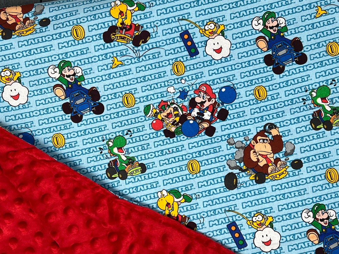 Mario Kart Character Blanket / Custom Color and Sizes - Etsy