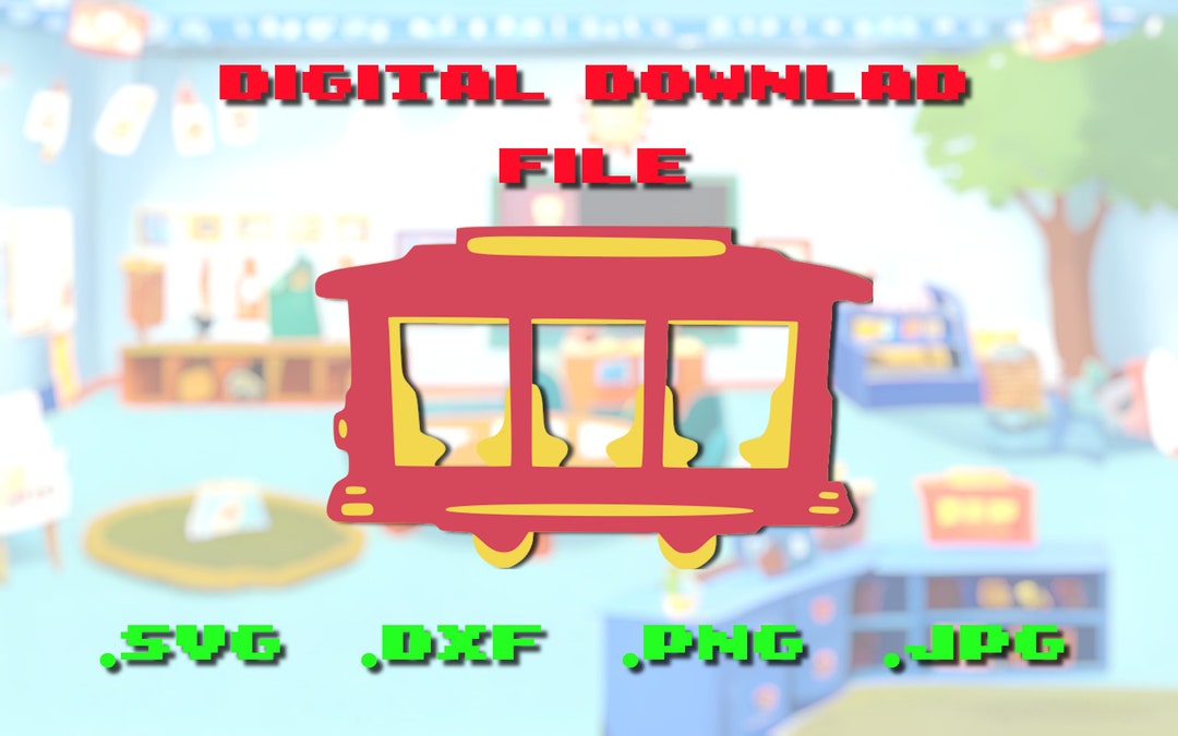 Daniel Tiger Trolley Cut File - Etsy Portugal