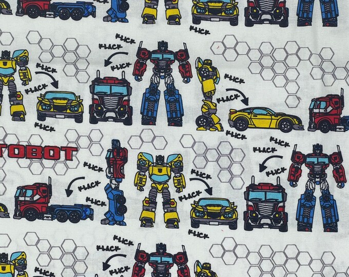 Transformers Quilting Cotton / by the Yard / Half Yard / Discontinued ...