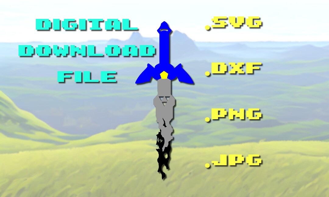 Tears of the Kingdom Corrupted Master Sword Digital Download Cut File ...