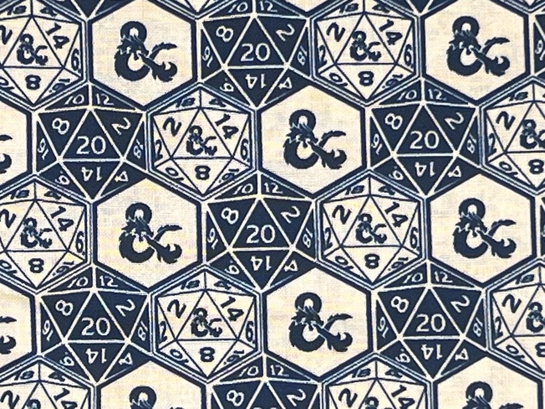 Dungeons and Dragons Cotton Fabric / by the Yard and Half Yard - Etsy