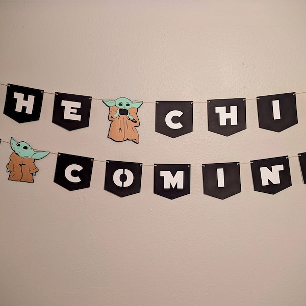 Grogu Birthday Banner - Etsy