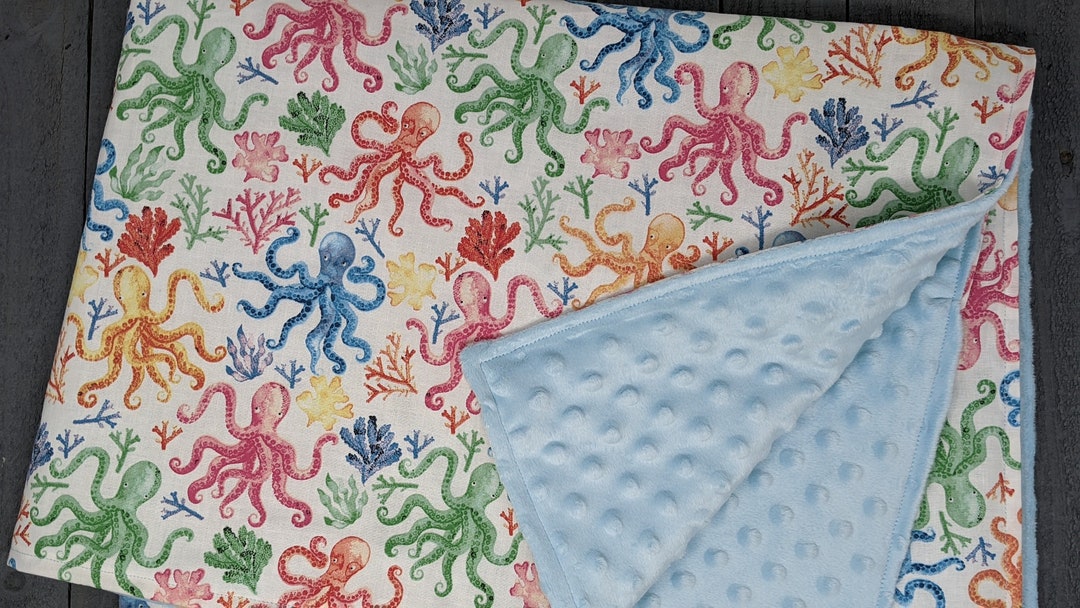 Octopus Blanket / Custom Sizes and Colors - Etsy