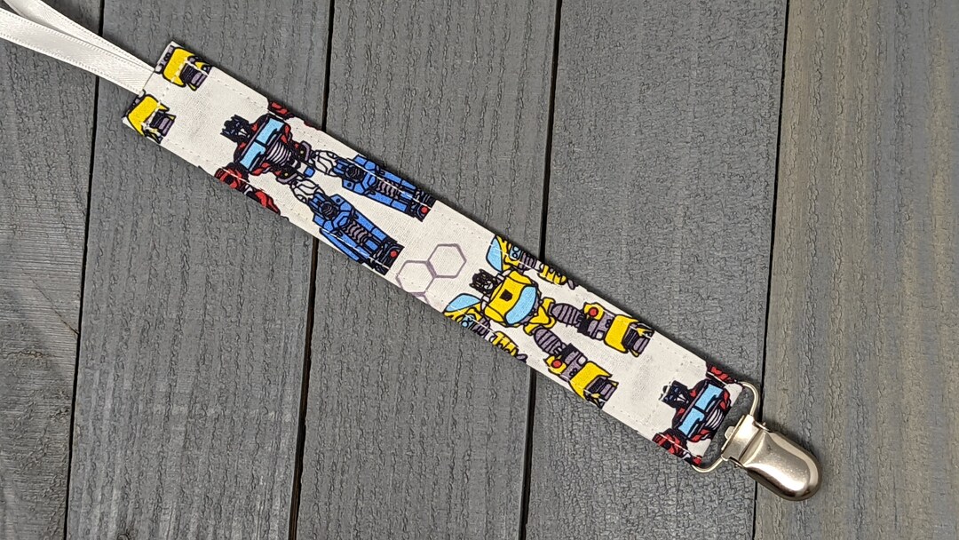 Transformers Pacifier Clip / Universal Fabric Binky Keeper - Etsy